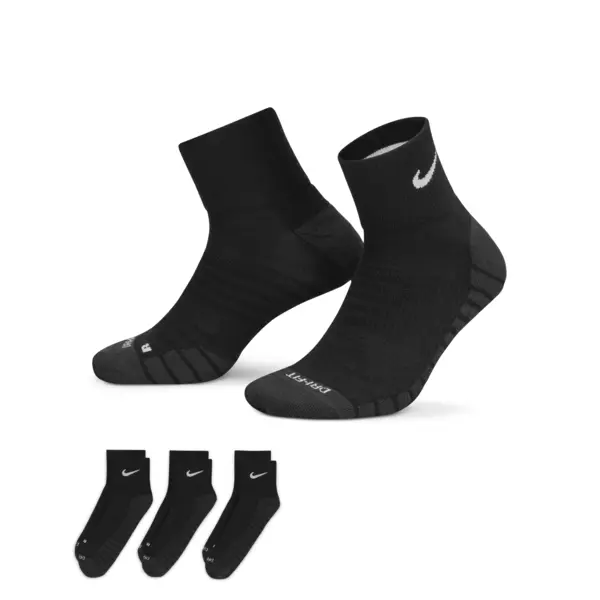 Nike Everyday Max Cushioned Training Ankle Socks - Black