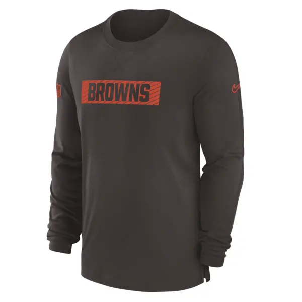 Nike Team Issue Dri-fit Long-sleeve Top - Brown