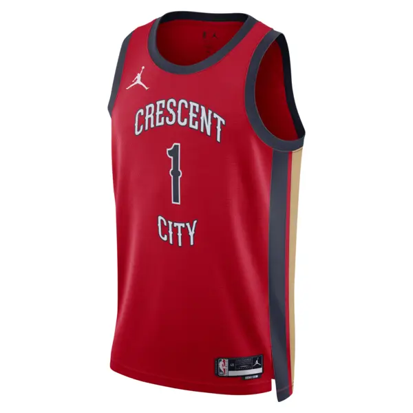 JORDAN Zion Williamson New Orleans Pelicans 2023/24 Statement Edition Dri-fit Nba Swingman Jersey - Red