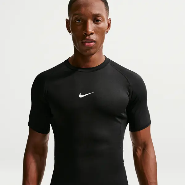 Nike Pro Dri-fit Tight Short-sleeve Fitness Top - Black