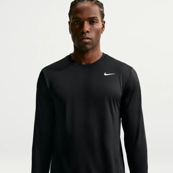 Nike Dri-fit Legend Long-sleeve Fitness Top - Black