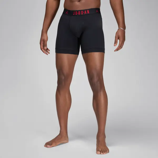 JORDAN Flight Cotton Core Boxer Briefs - Black