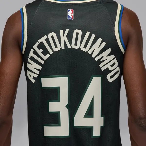 JORDAN Milwaukee Bucks Statement Edition Dri-fit Nba Swingman Jersey - Black