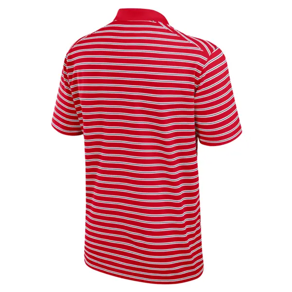 Nike Ohio State Buckeyes Primetime Victory Striped Dri-fit College Polo - Red