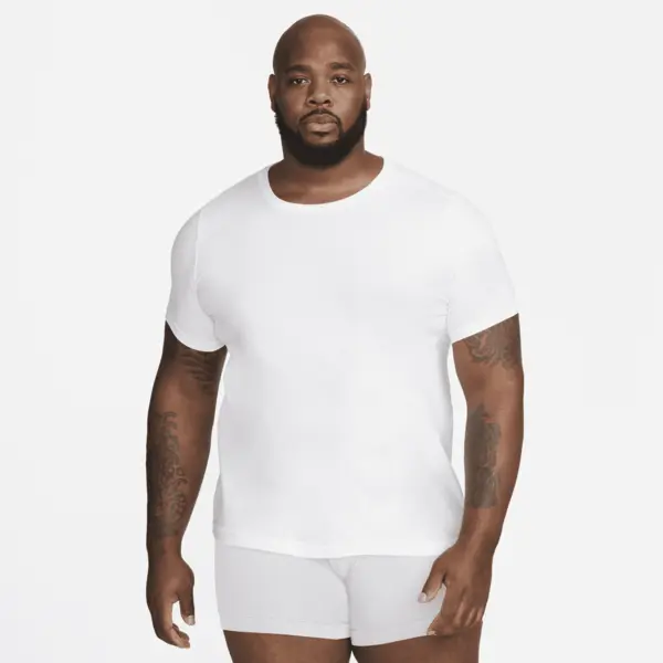 Nike Dri-fit Essential Cotton Stretch Slim Fit Crew Neck Undershirt