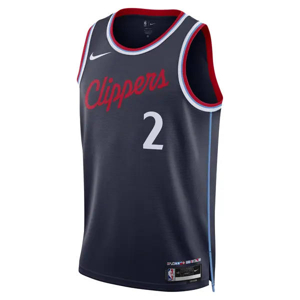 Nike Kawhi Leonard La Clippers Swingman Icon Edition Dri-fit Nba Jersey - Blue