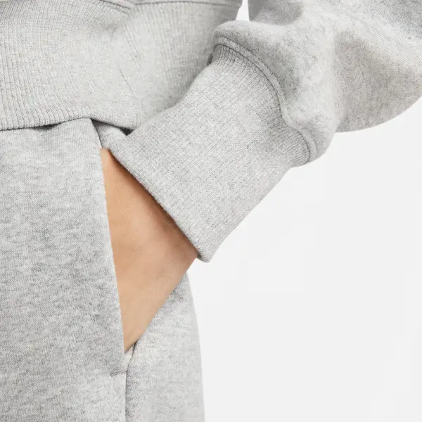 Nike Sportswear Phoenix Fleece 1/4-zip Cropped Sweatshirt - Grey