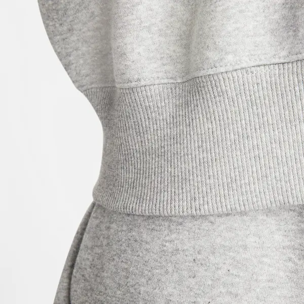 Nike Sportswear Phoenix Fleece 1/4-zip Cropped Sweatshirt - Grey