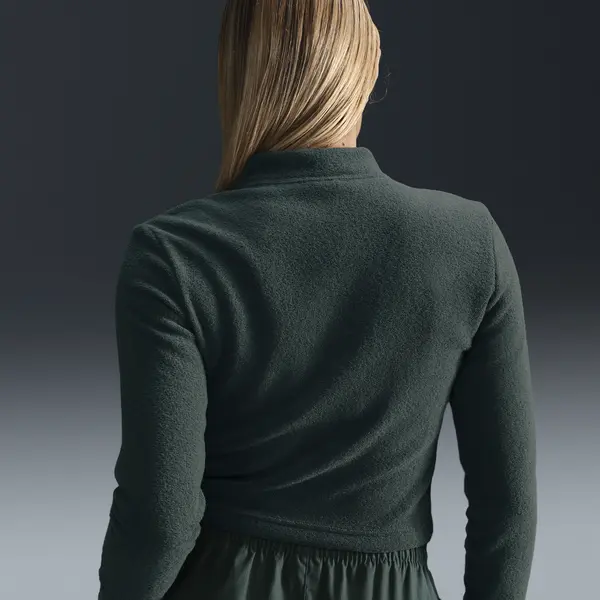 Nike Sportswear Phoenix Plush Slim Long-sleeve 1/2-zip Top - Green