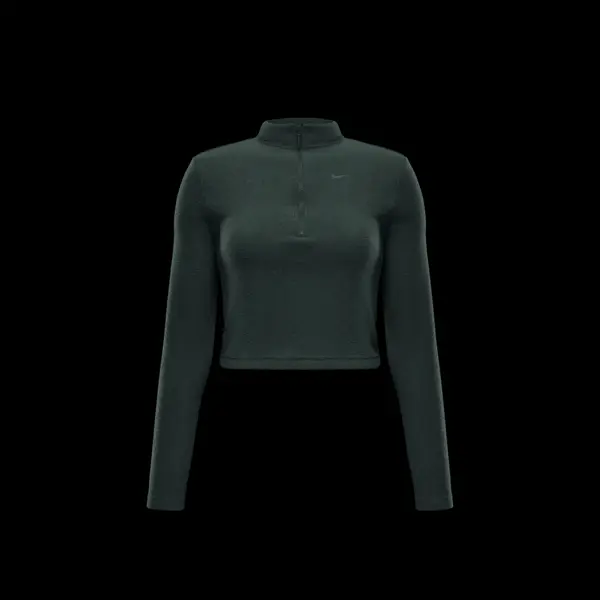 Nike Sportswear Phoenix Plush Slim Long-sleeve 1/2-zip Top - Green