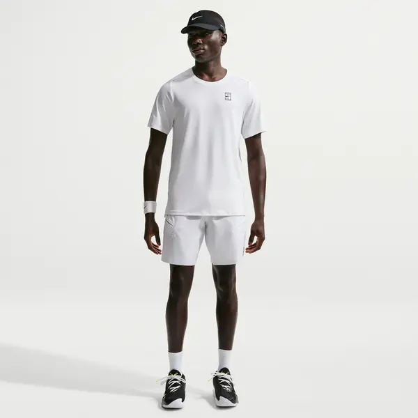 Nike Court Advantage Dri-fit 8" Tennis Shorts - White