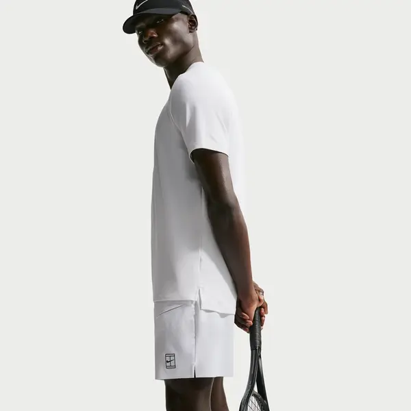 Nike Court Advantage Dri-fit 8" Tennis Shorts - White