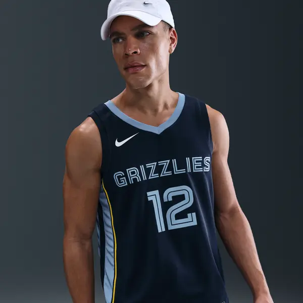 Nike Memphis Grizzlies Icon Edition Dri-fit Nba Swingman Jersey - Blue