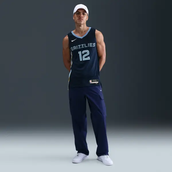 Nike Memphis Grizzlies Icon Edition Dri-fit Nba Swingman Jersey - Blue