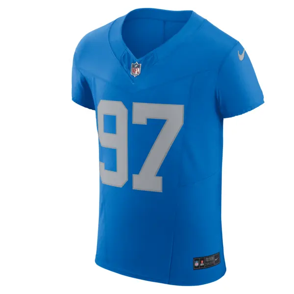Nike Aidan Hutchinson Detroit Lions Dri-fit Nfl Elite Football Jersey - Blue