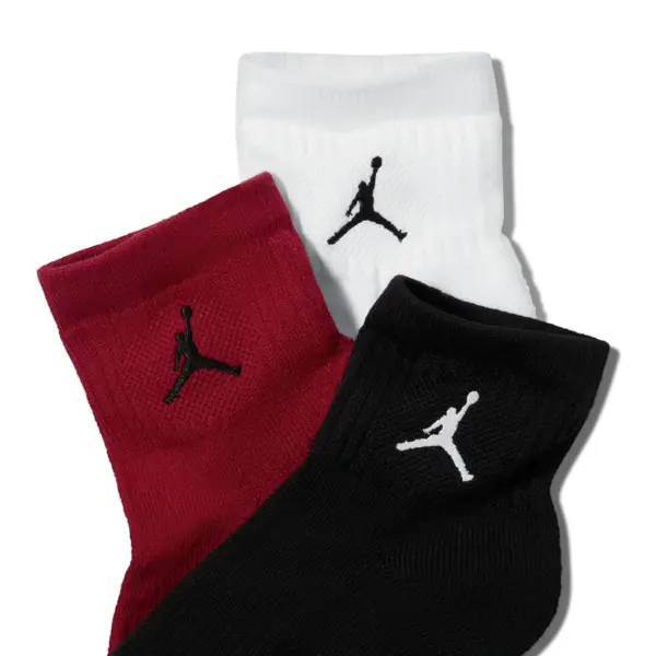 JORDAN Everyday Ankle Socks - Black