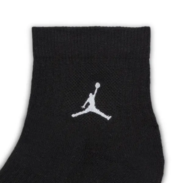 JORDAN Everyday Ankle Socks - Black