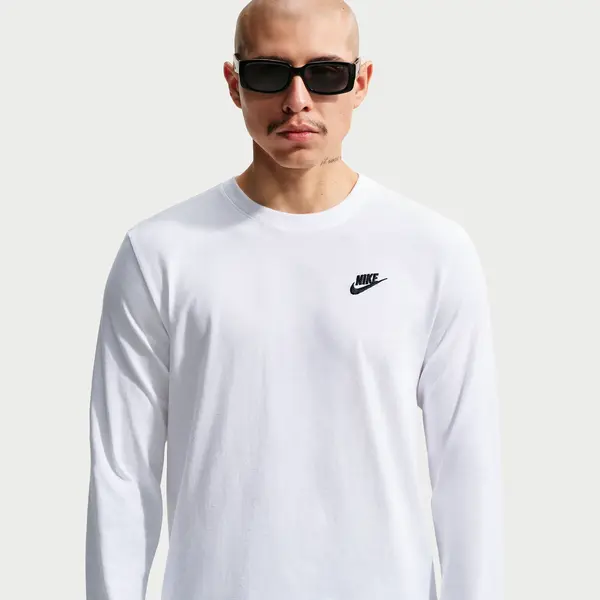 Nike Sportswear Club Long-sleeve T-shirt - White