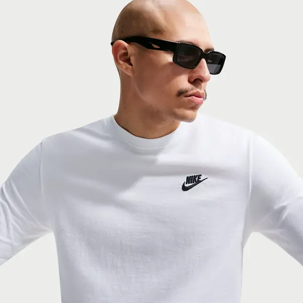 Nike Sportswear Club Long-sleeve T-shirt - White