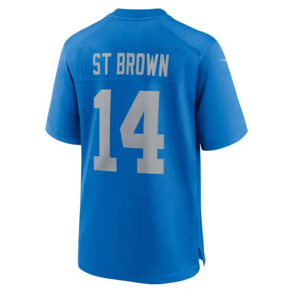 Nike Amon-ra St. Brown Detroit Lions Nfl Game Football Jersey - Blue