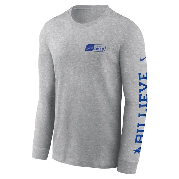 Nike Buffalo Bills All Out Nfl Long-sleeve T-shirt - Grey
