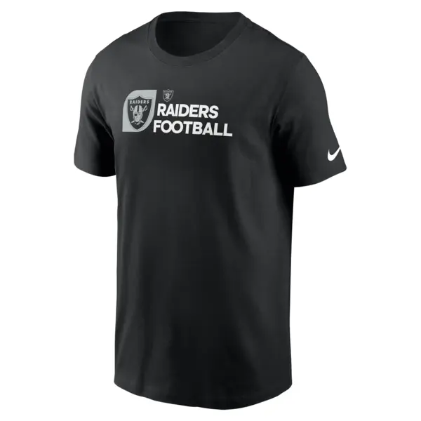 Nike Las Vegas Raiders Team Outline Essential T-shirt Nfl T-shirt