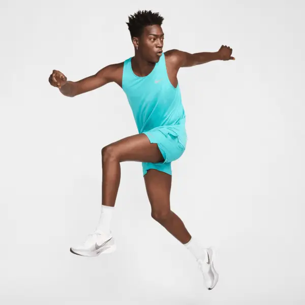 Nike Stride Dri-fit 5" Brief-lined Running Shorts - Green