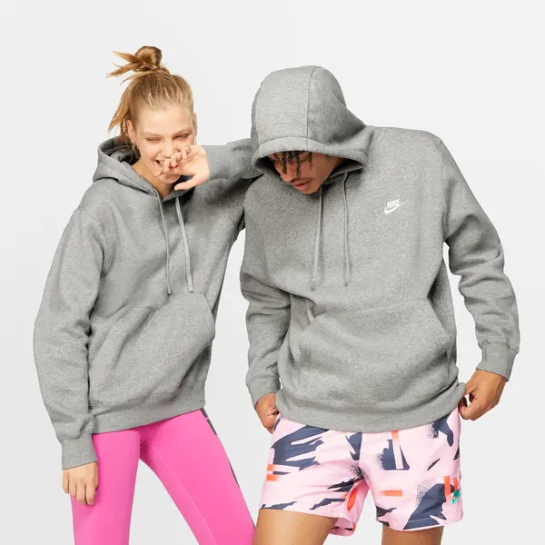 Nike Sportswear Club Fleece Pullover Hoodie - Grey
