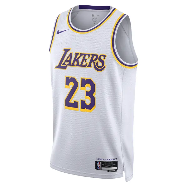 Nike Lebron James Lakers 2022/23 Association Edition Nba Swingman Jersey - White