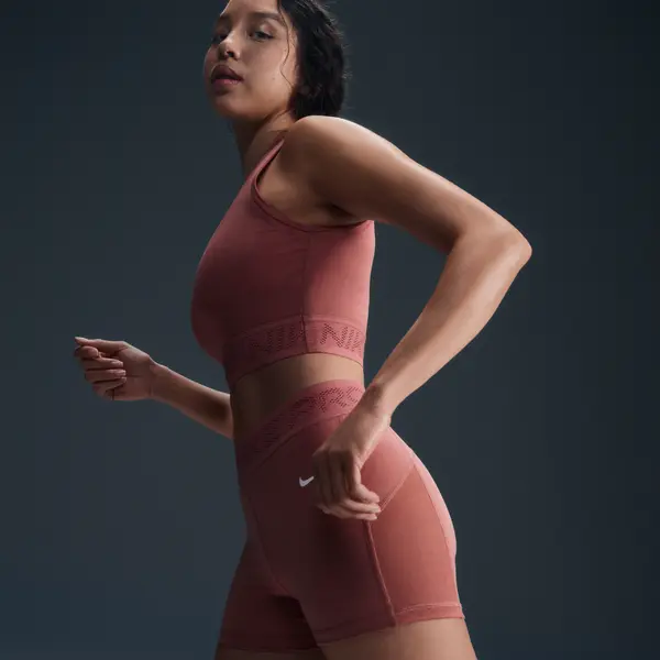 Nike Pro Mid-rise 3" Mesh-paneled Shorts