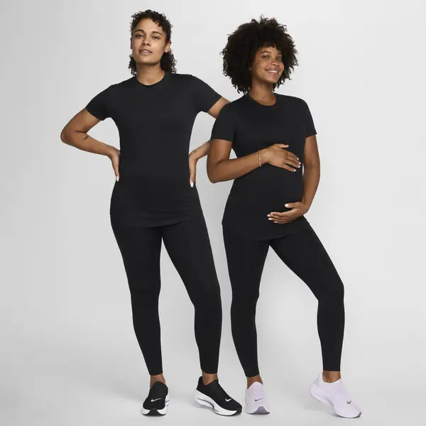 Nike One Dri-fit Slim-fit Short-sleeve Maternity Top
