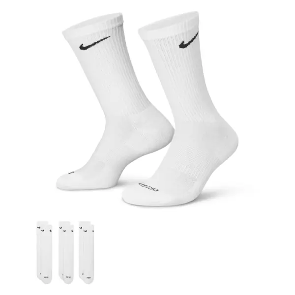 Nike Everyday Plus Cushioned Training Crew Socks - White