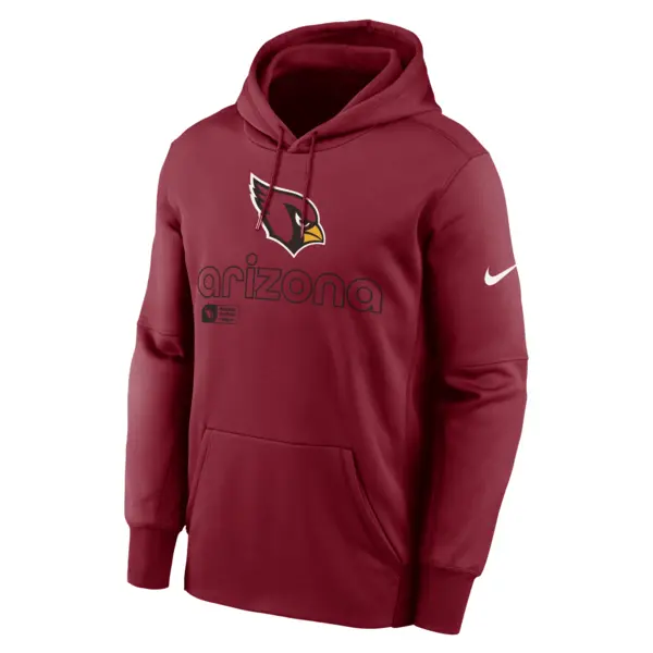 Nike Arizona Cardinals Therma Nfl Pullover Hoodie - Red