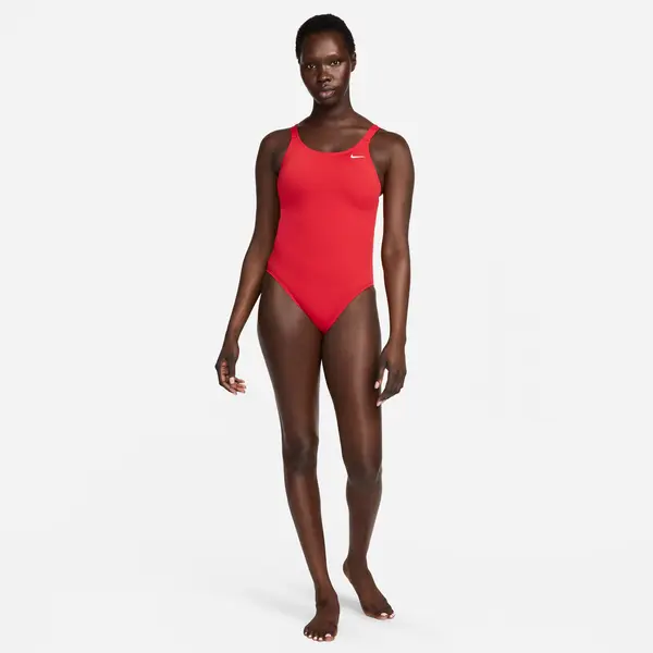 Nike Hydrastrong Essential Fastback One Piece Swimsuit - Red