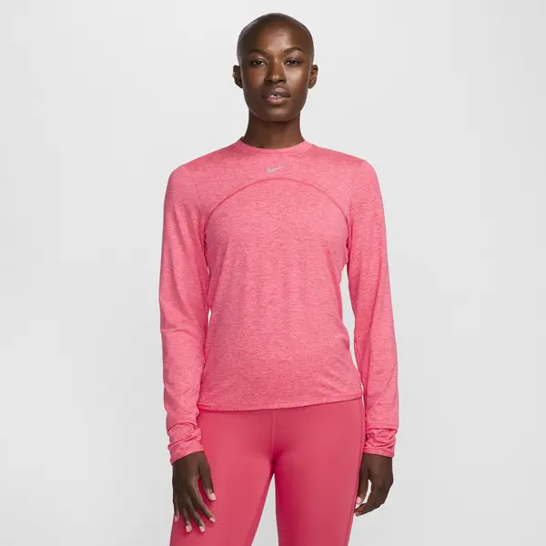 Nike Dri-fit Swift Element Uv Crew-neck Running Top - Pink