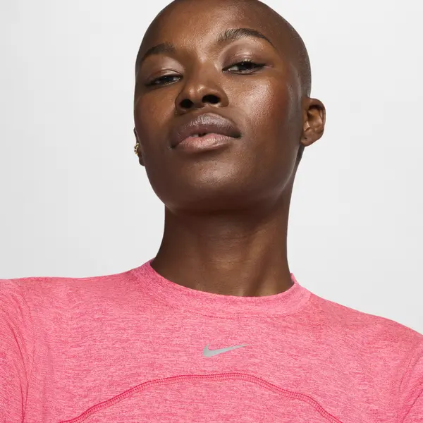 Nike Dri-fit Swift Element Uv Crew-neck Running Top - Pink