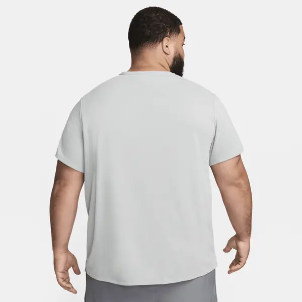 Nike Miler Dri-fit Short-sleeve Running Top - Grey