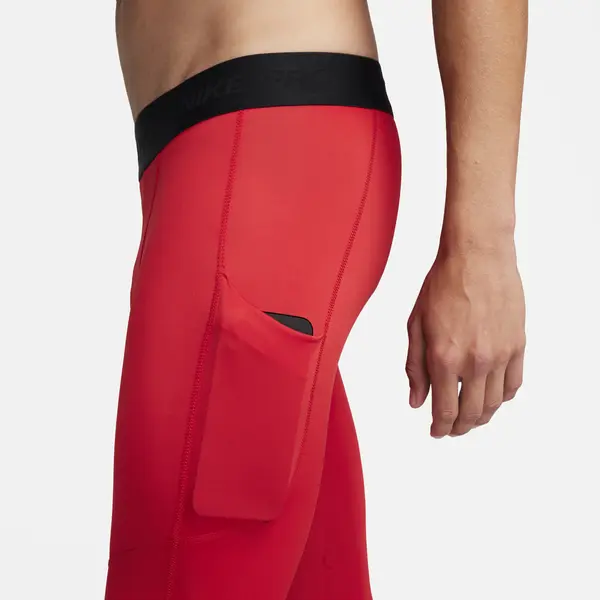 Nike Pro Dri-fit 3/4-length Fitness Tights - Red