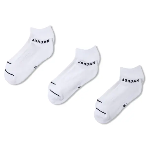 JORDAN Everyday No-show Socks - White