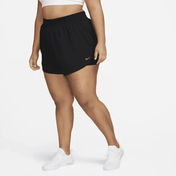 Nike Dri-fit One High-waisted 3" 2-in-1 Shorts - Black