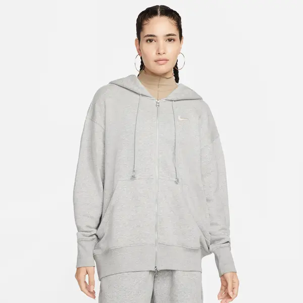 Nike Sportswear Phoenix Fleece Oversized Full-zip Hoodie - Grey
