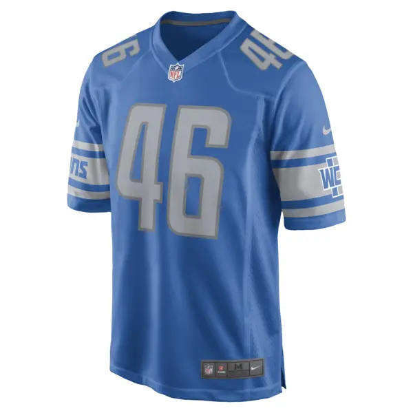Nike Nfl Detroit Lions Game Football Jersey - Blue