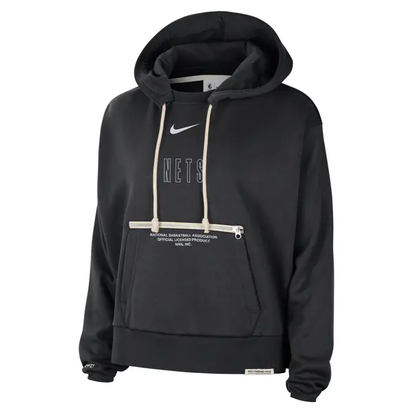 Nike Brooklyn Nets Standard Issue Dri-fit Nba Pullover Hoodie