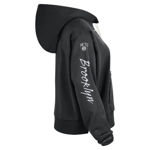 Nike Brooklyn Nets Standard Issue Dri-fit Nba Pullover Hoodie