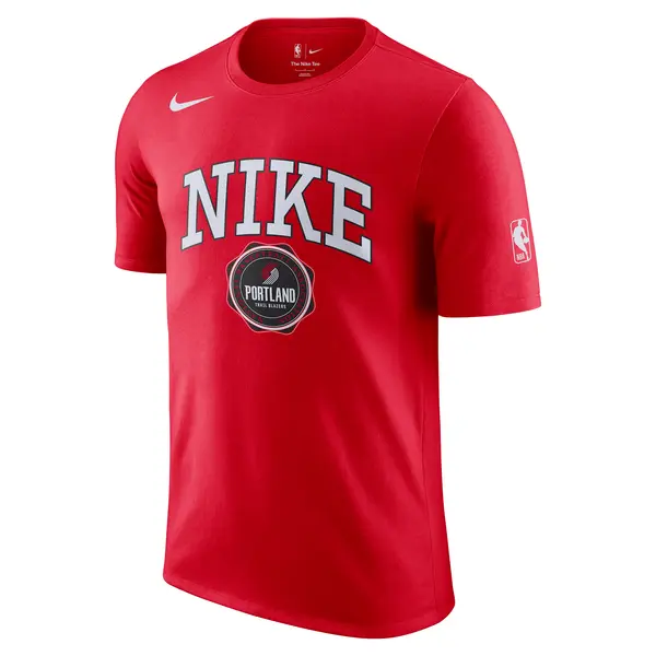 Nike Portland Trail Blazers Essential Nba T-Shirt Red Editorialist