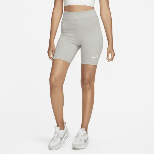 Nike Sportswear Classic High-waisted 8" Biker Shorts - Grey