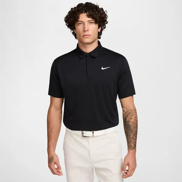 Nike Tour Dri-fit Jacquard Golf Polo - Black