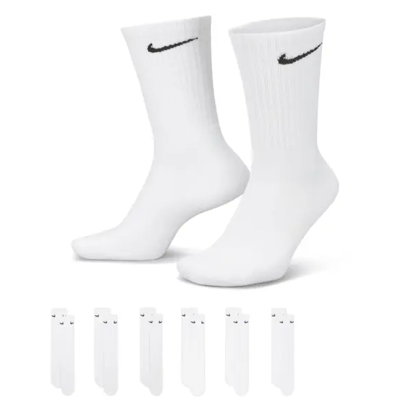 Nike Everyday Cushioned Training Crew Socks - White