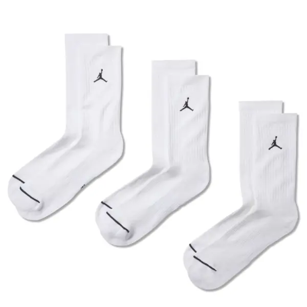 JORDAN Everyday Crew Socks - White