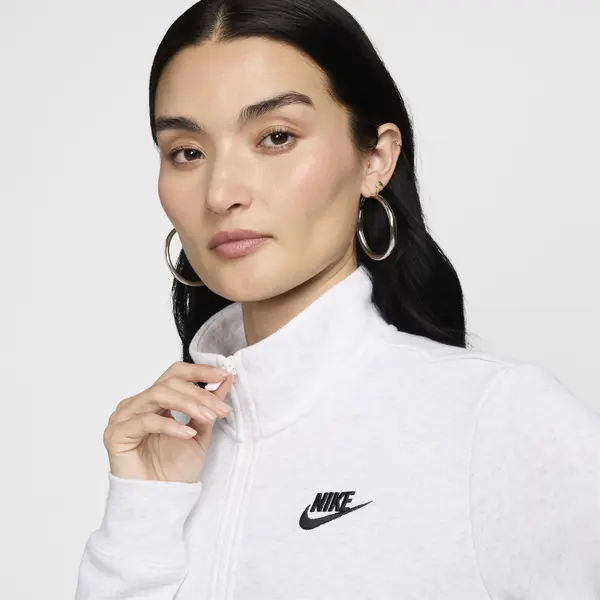 Nike Club Fleece 1/2-zip Sweatshirt - Brown
